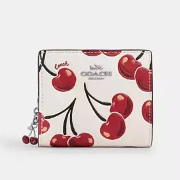 Coach | Bags | Coach Small Cherry Print Wallet | Poshmark
